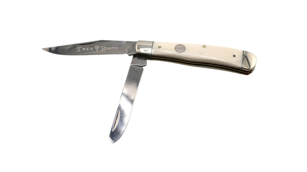Boker Traditional Series 2.0 Trapper w/ Smooth White Bone Handles D2 ...