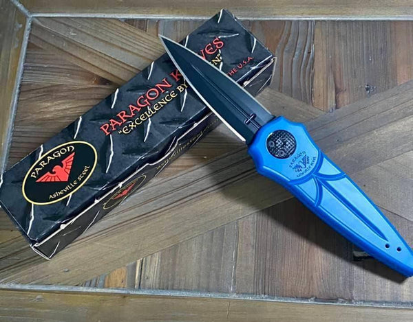 Asheville Steel Paragon Warlock Dagger Mystic Blue S30V (USA) - NORTH ...