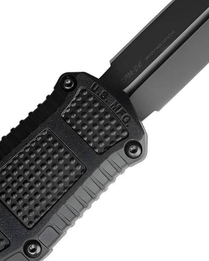 Benchmade 3375GY Mini Claymore OTF Auto Knife 3.02" CPM-D2 Smoke Gray ...