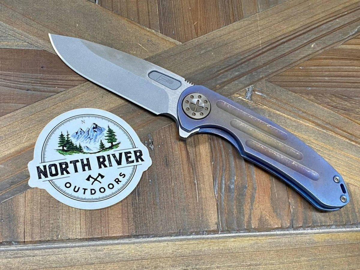 Curtiss F3 Large Slicer Flipper Slim MagnaCut Stonewash Ball Mill Ombre Bronze (USA) — NORTH ...