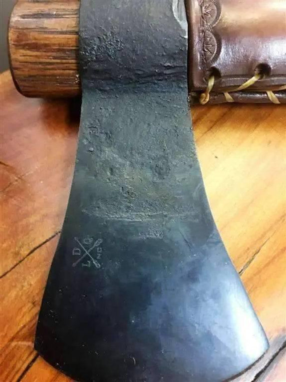 Throwing Tomahawk (Brass Inlay) with Leather Collar — NORTH RIVER OUTDOORS