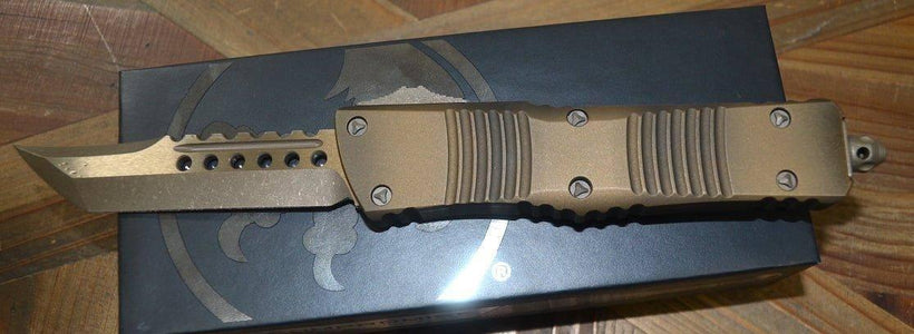 Microtech Combat Troodon 219-13APABS Hellhound Bronze Signature Series ...