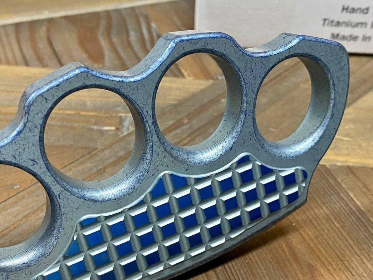 Microtech Marfione Custom Titanium Hand Tank 4-Hole Paperweight ...