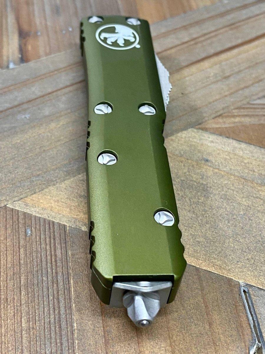 Microtech UTX-85 233-10 APOD T/E OTF OD Green Auto Knife Apoc Finish ...