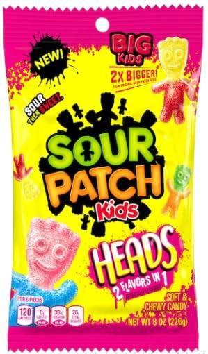 Sour Patch Kids Big Heads 8 oz - NORTH RIVER OUTDOORS