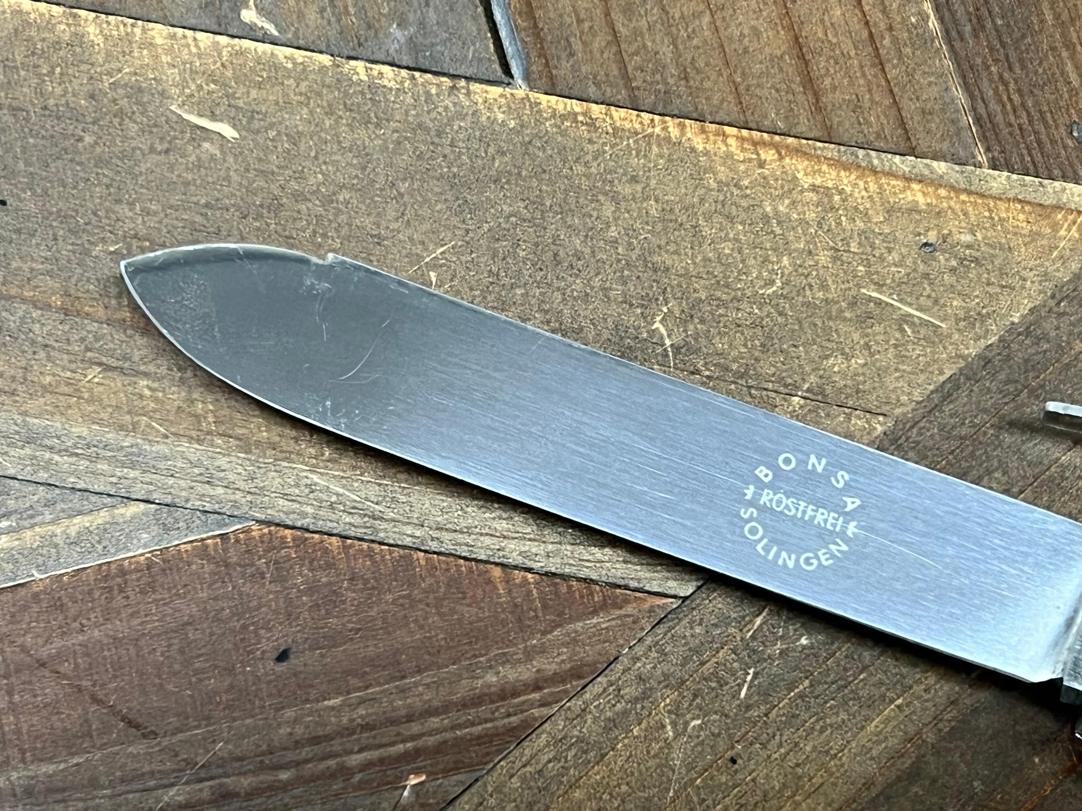 Vintage BONSA Solingen Germany Trap Door OTF Switchblade Knife - NORTH ...