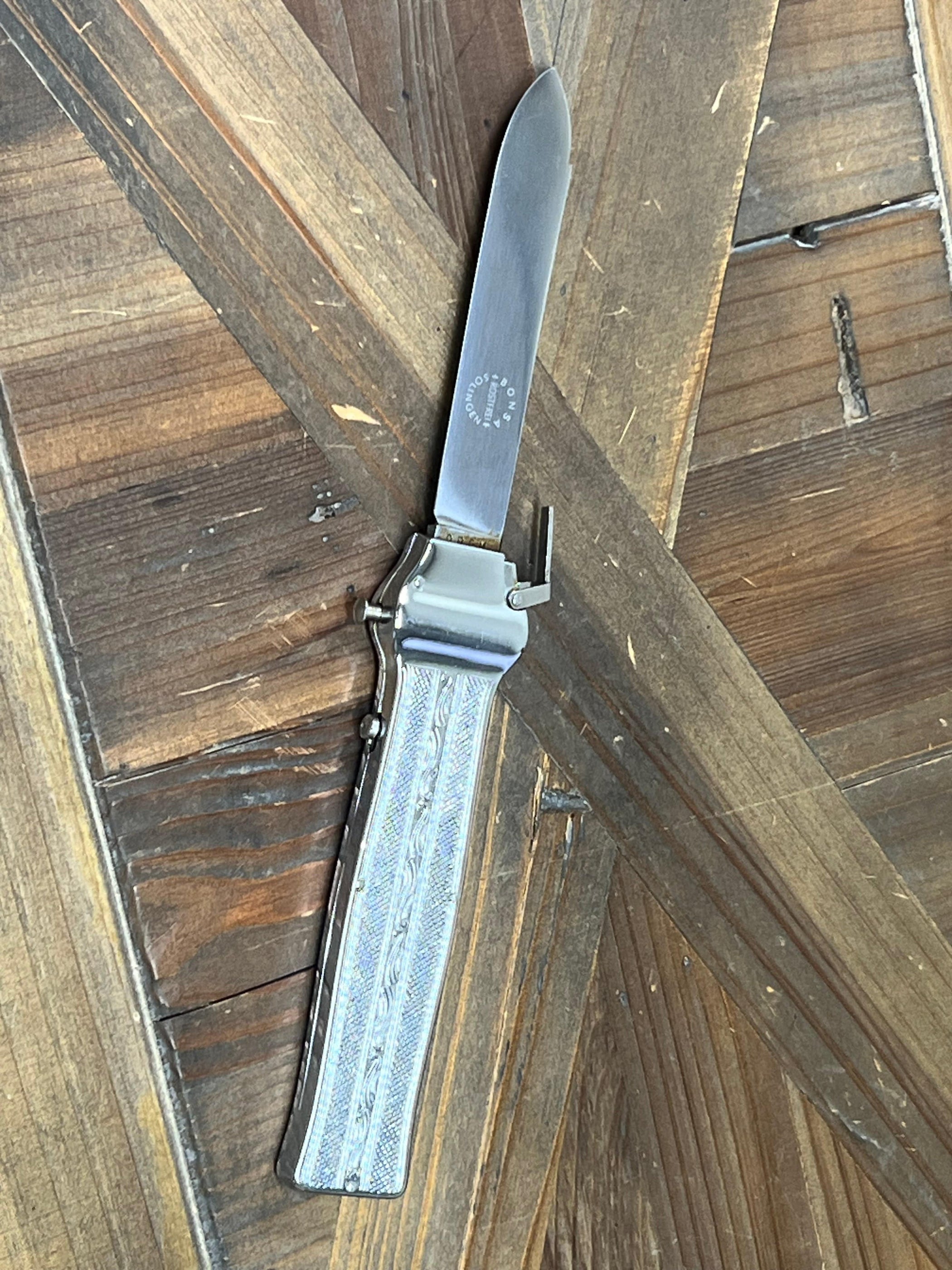Vintage BONSA Solingen Germany Trap Door OTF Switchblade Knife — NORTH RIVER OUTDOORS