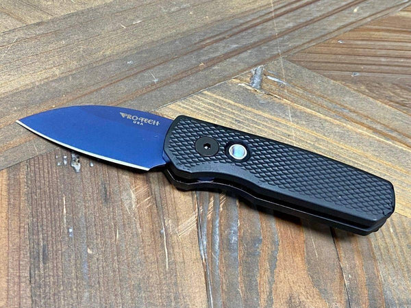 ProTech R5306SB Runt 5 Auto Folding Knife 1.94" Blue MagnaCut Blade ...