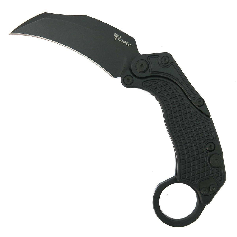 Reate Exo-K Karambit Gravity Knife Black Aluminum (3.1" Black PVD ...