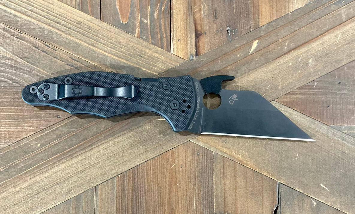 Spyderco Yojimbo 2 Semi-Custom Emerson Folding Knife 3.2" Black DLC ...