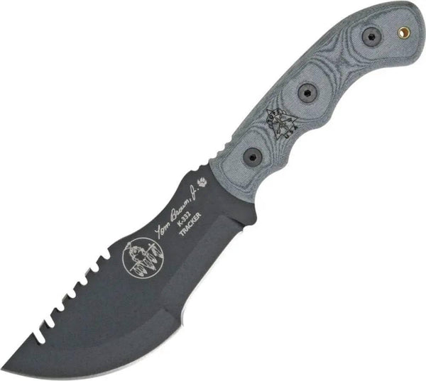 TOPS Tom Brown Tracker #2 Fixed 3-1/2" 1095 Carbon Blade (Small ...