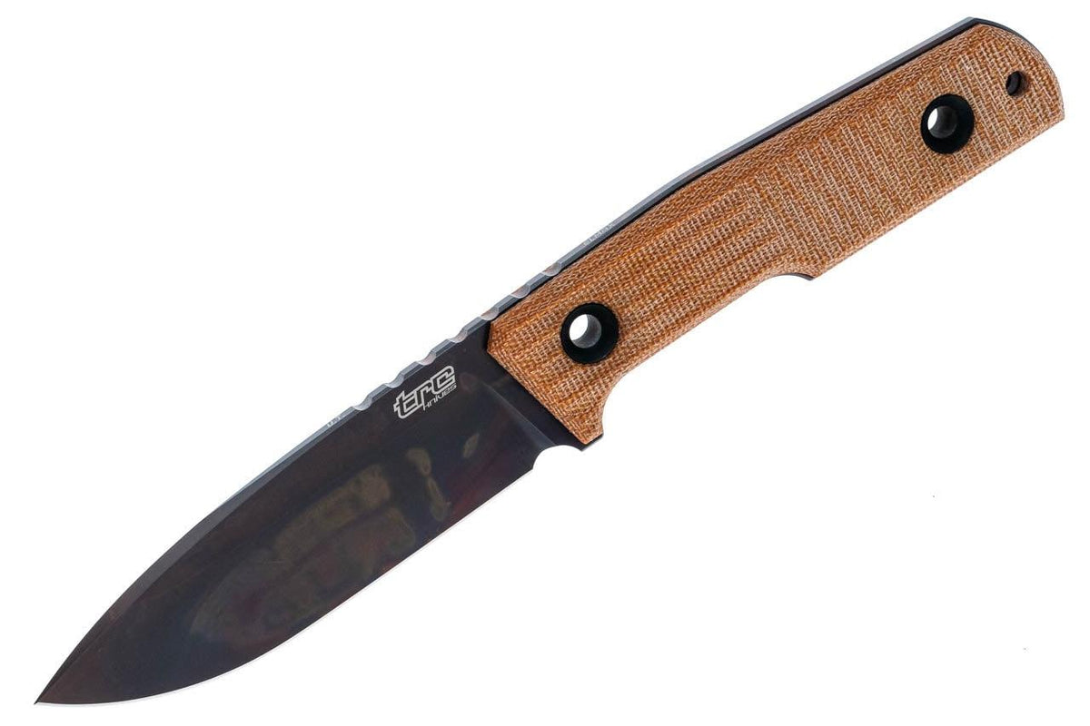 TRC Urban Tactical Natural Canvas Micarta Apocalyptic Finish Kydex (Li ...